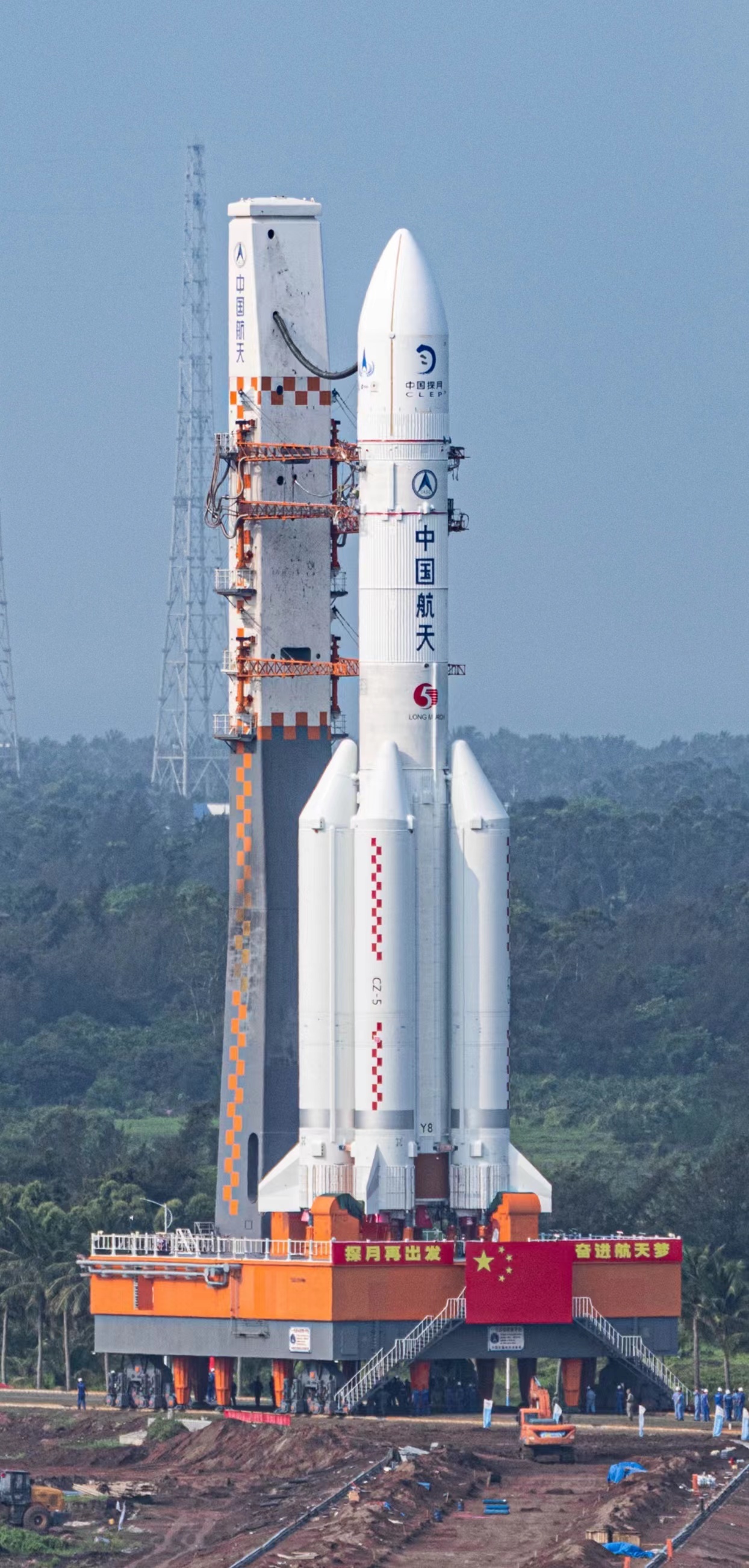 嫦娥六号发射窗口瞄准17时27分，长征五号遥八运载火箭开始加注_北京时间